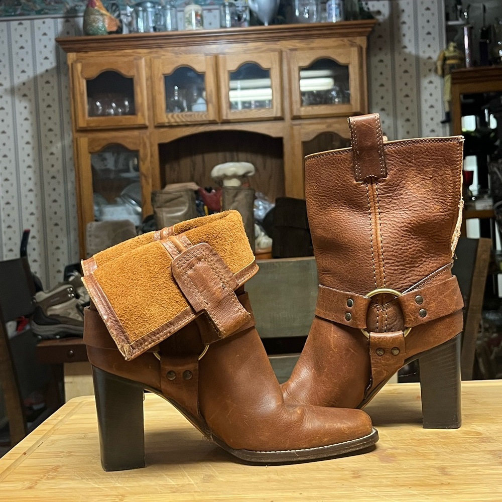 Michael Kore Leather Boots Above Ankle - Gem